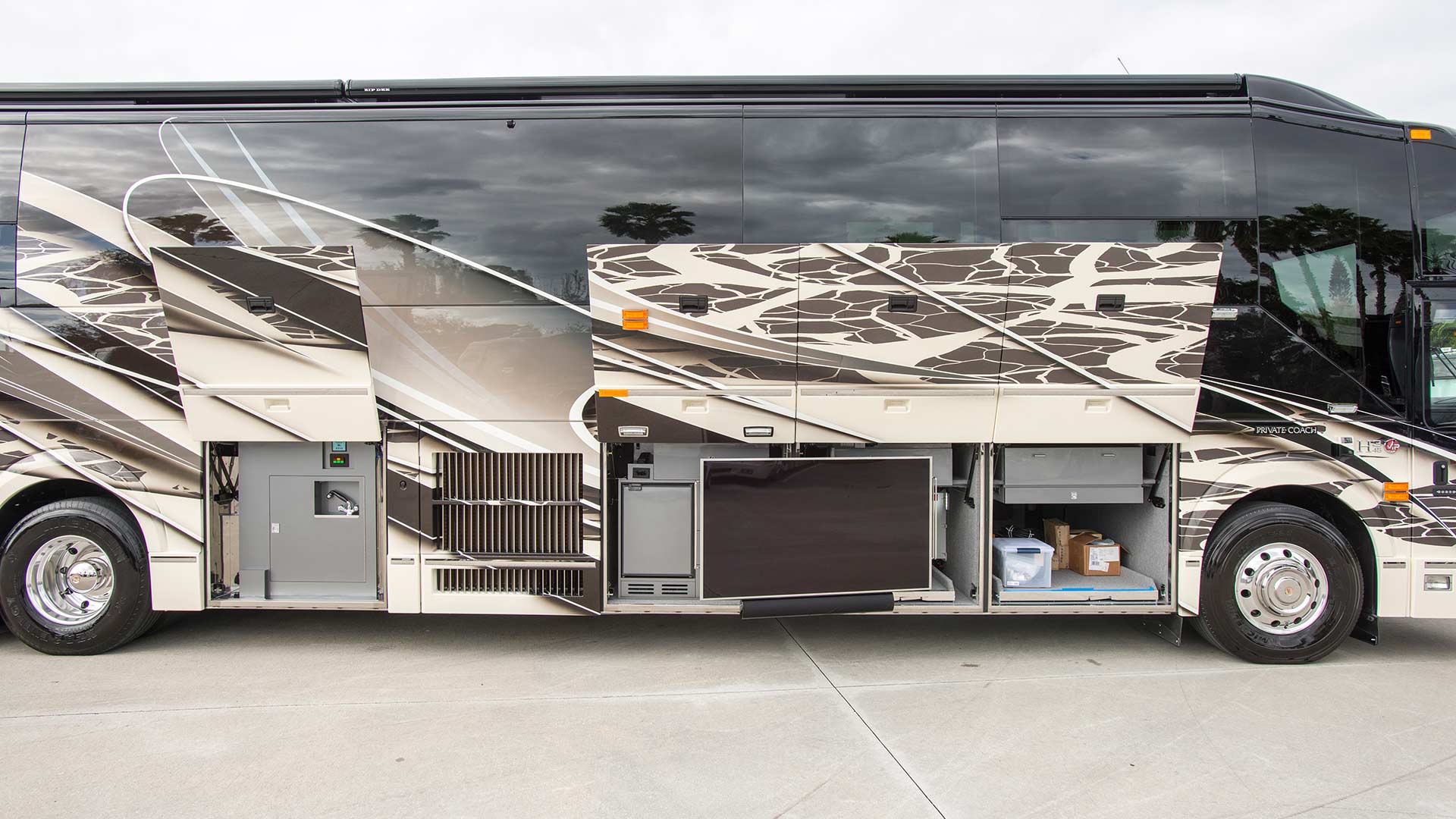 Liberty-Coach-803-Storage-View - Custom Luxury Motorcoach