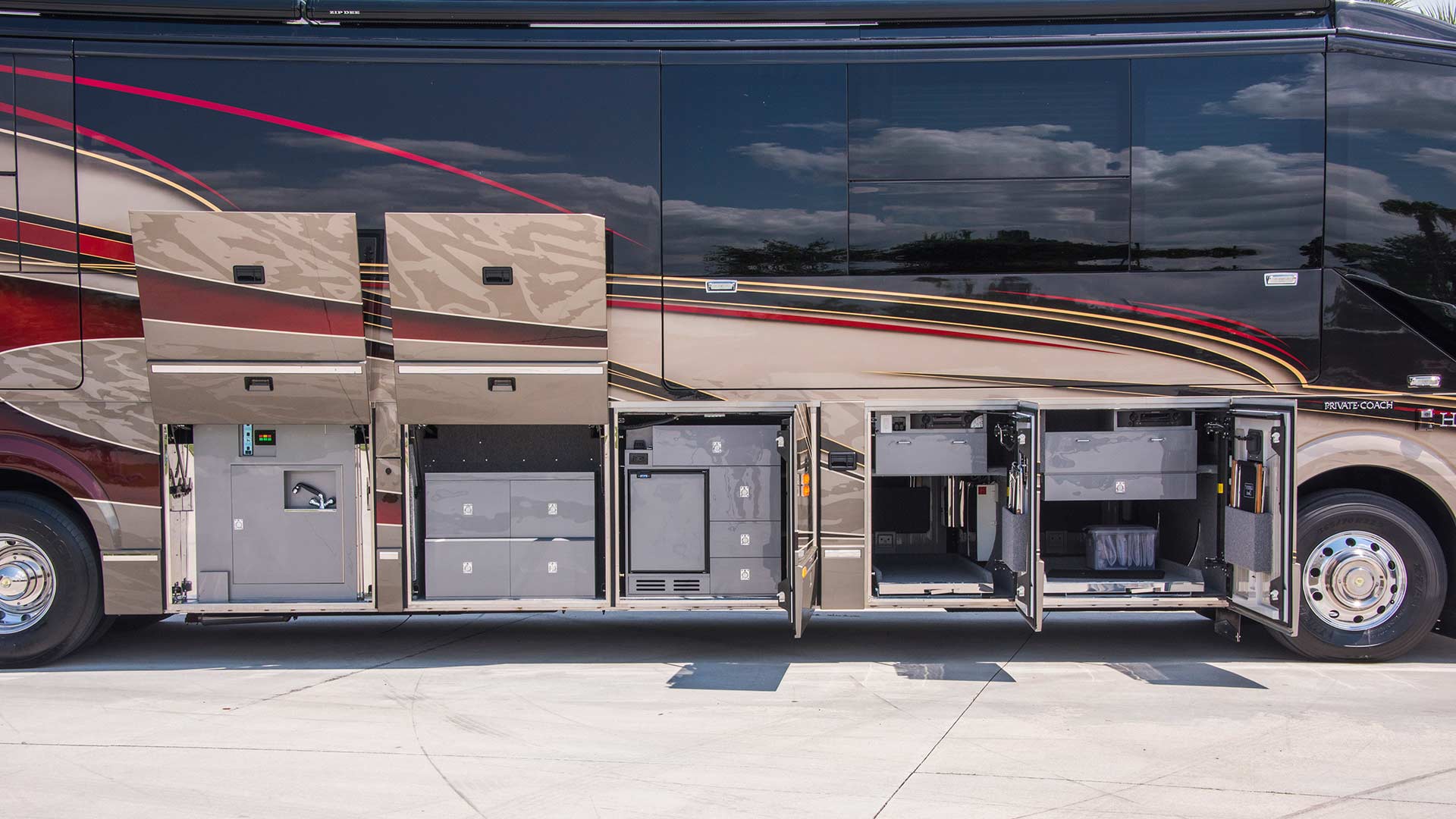 Liberty-Coach-834-A-Exterior-Storage-2-Gallery - Custom Luxury Motorcoach