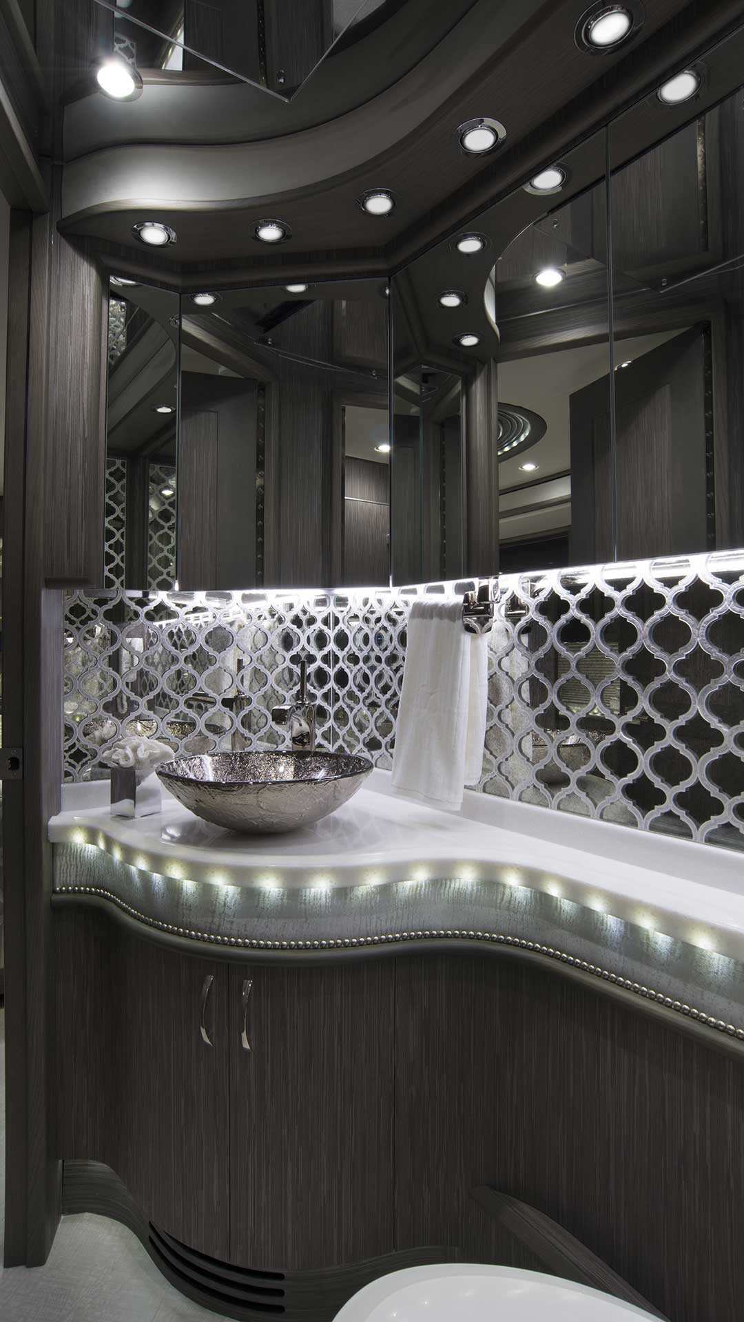 Liberty-Coach-817-Bathroom-Gallery - Custom Luxury Motorcoach