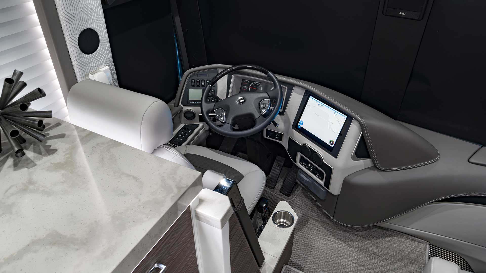 2019 Liberty Coach #843 Cockpit Area - Custom Luxury Motorcoach