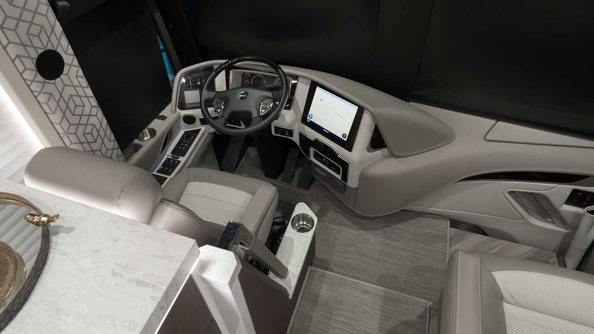 2019 Liberty Coach #847 Cockpit Area - Custom Luxury Motorcoach
