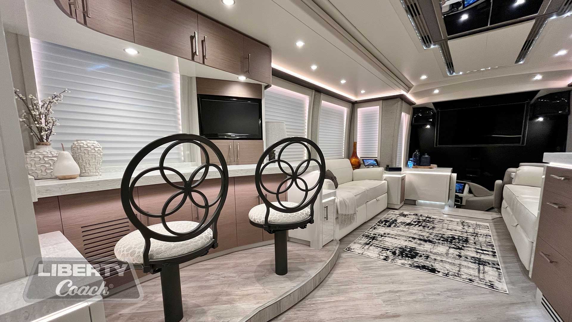 Liberty-Coach-5422-Dining-Gallery - Custom Luxury Motorcoach