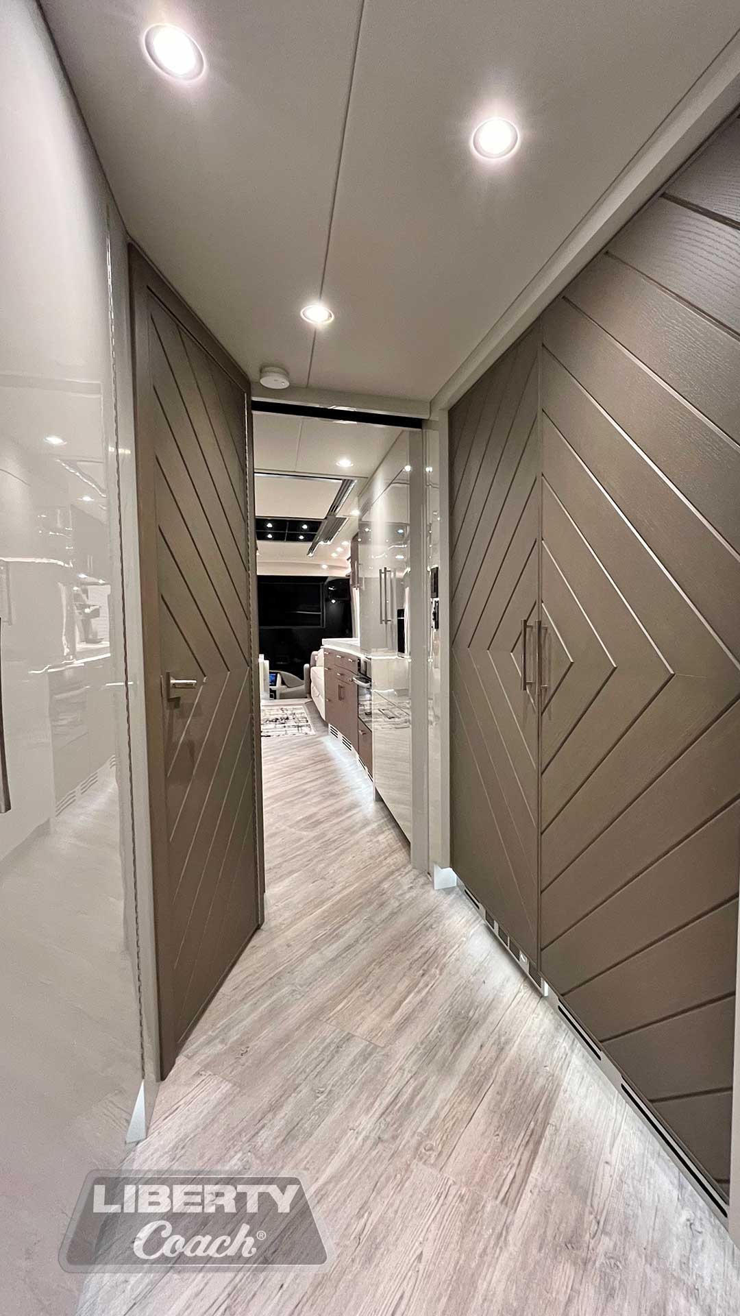 Liberty-Coach-5422-Hallway-Gallery - Custom Luxury Motorcoach