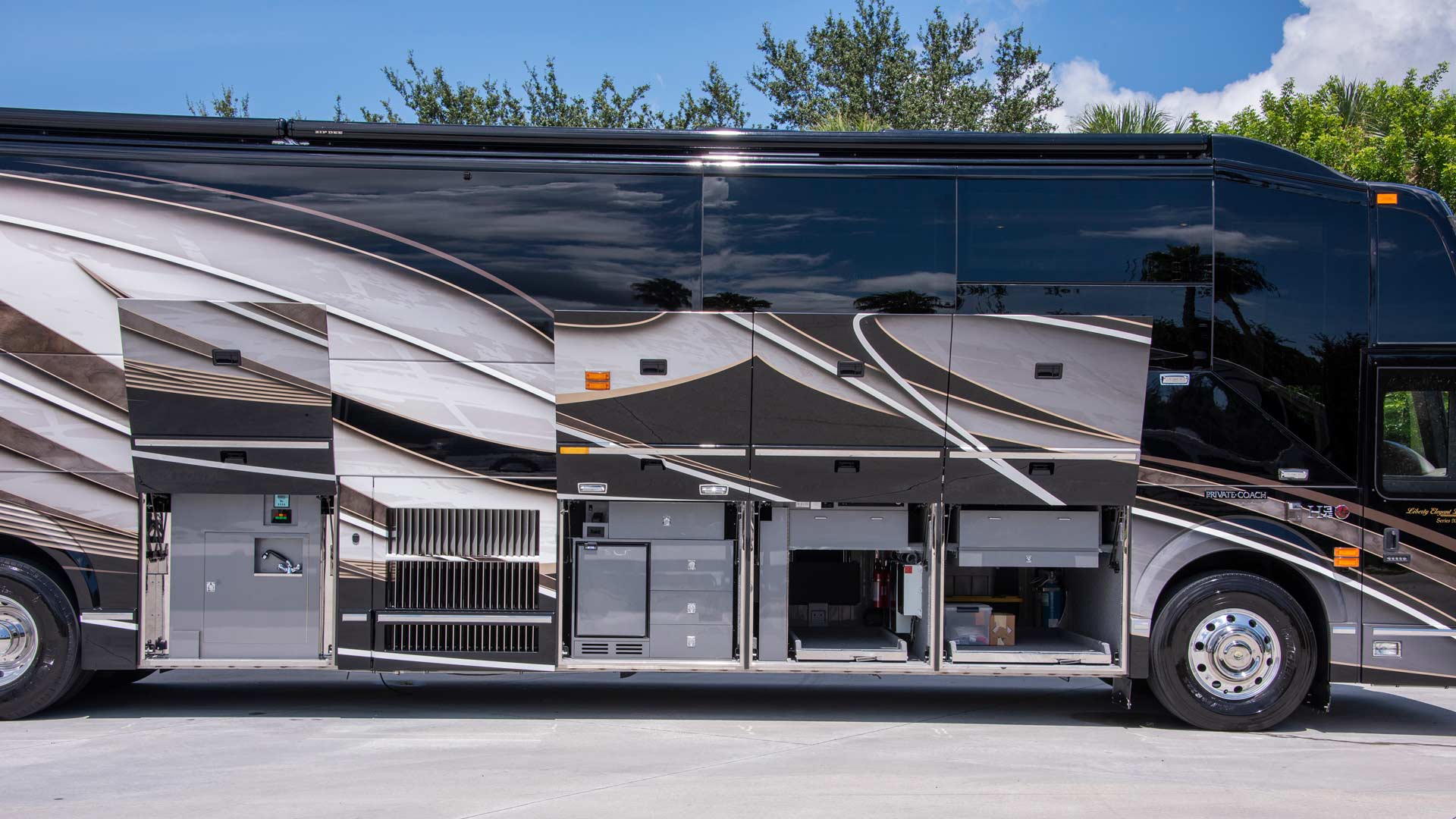 Liberty-Coach-857-A-Exerior-Storage-3-Gallery - Custom Luxury Motorcoach