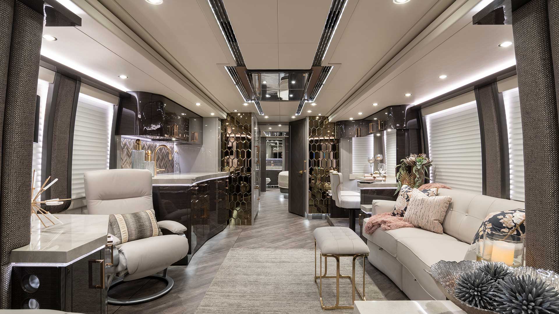 2020 Liberty Coach #863 Main Cabin Area - Custom Luxury Motorcoach