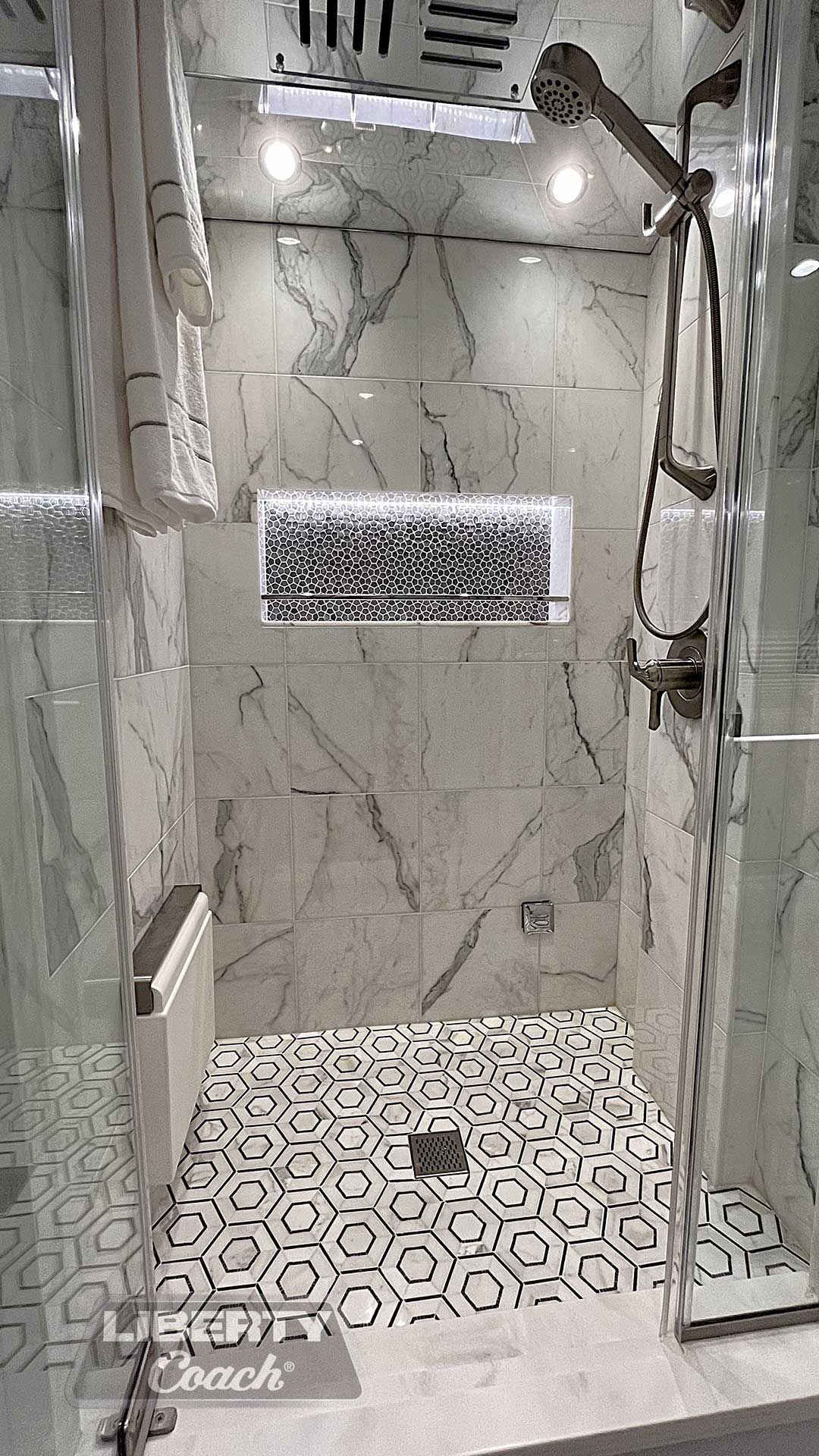 Liberty-Coach-930-A-Shower-Gallery - Custom Luxury Motorcoach