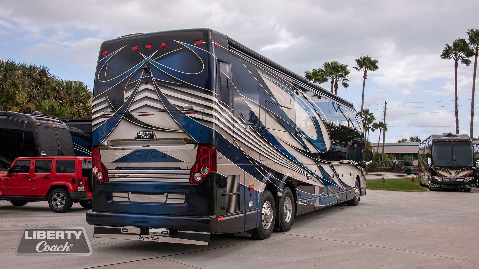Liberty-Coach-887-Exterior-2-Gallery - Custom Luxury Motorcoach