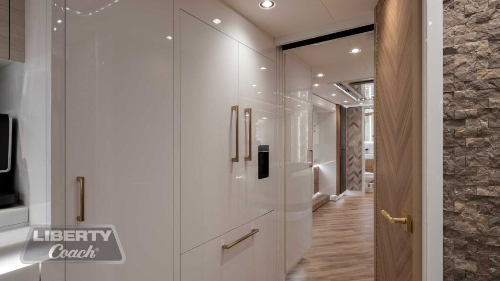 Liberty-Coach-900-Hallway-Gallery - Custom Luxury Motorcoach