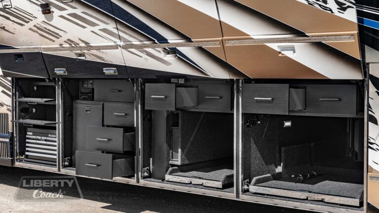 Liberty-Coach-Exterior-Storage-Gallery - Custom Luxury Motorcoach