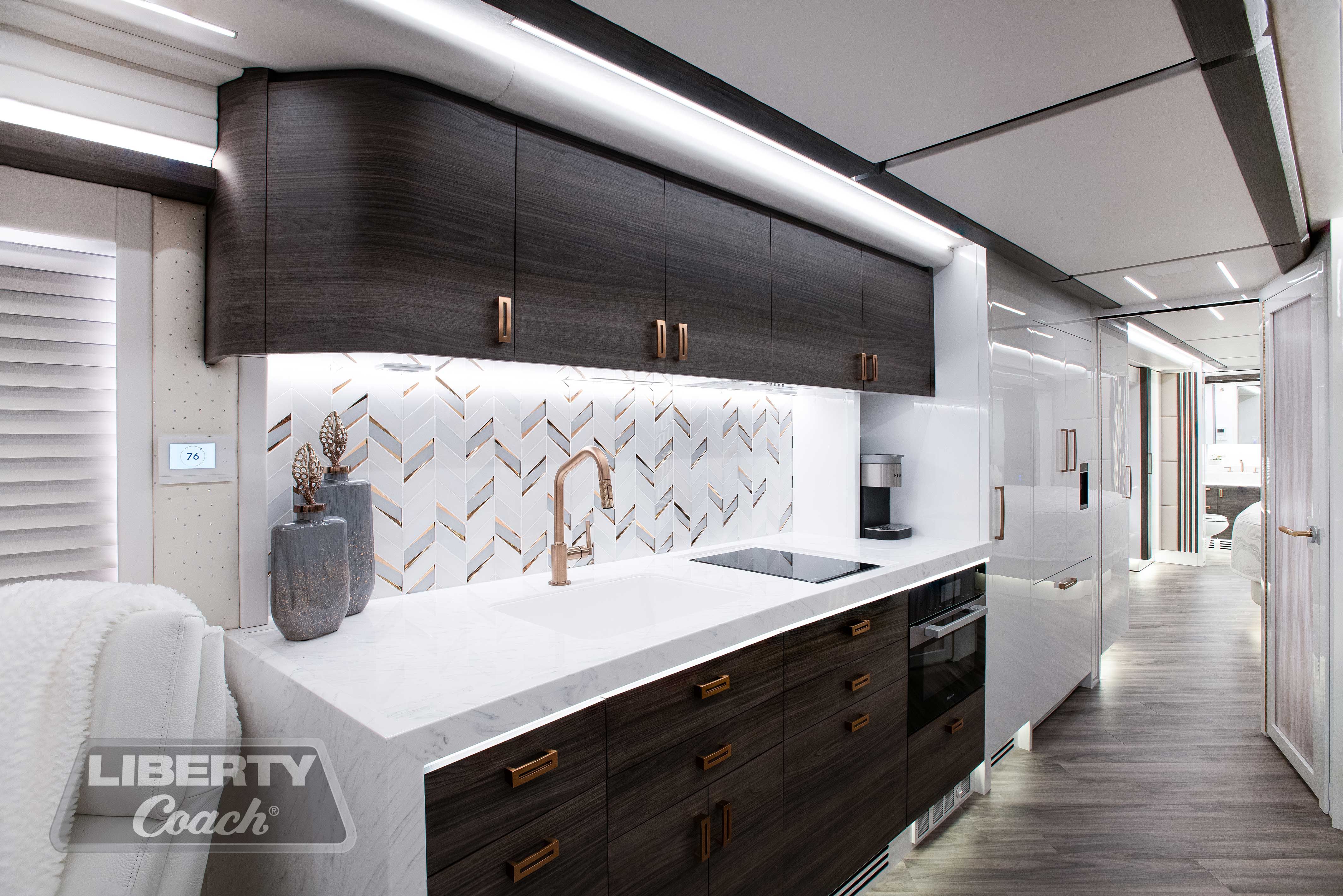 Liberty-Coach-919-Galley-Overview - Custom Luxury Motorcoach