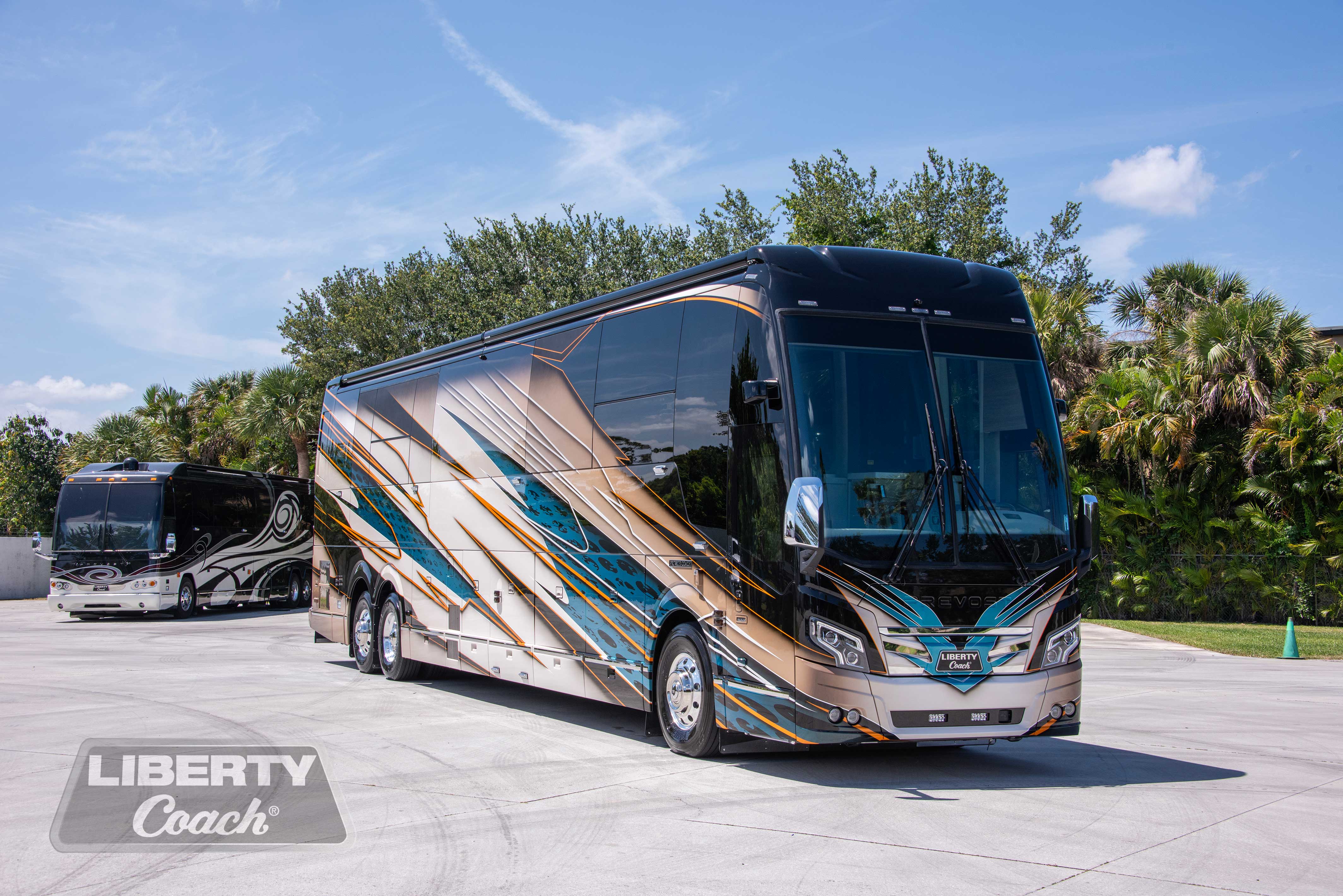 Liberty-Coach-921-Exterior-Overview - Custom Luxury Motorcoach